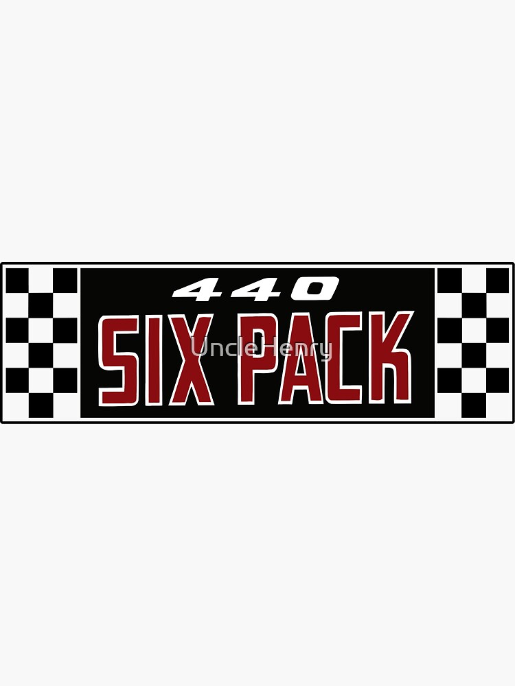 "440 Six Pack Design" Sticker for Sale by UncleHenry | Redbubble