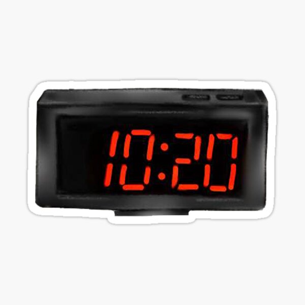 "Digital Clock" Sticker for Sale by Melissa Middleberg | Redbubble
