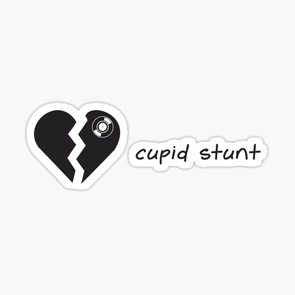"Cupid Stunt" Sticker for Sale by CarbonClothing | Redbubble