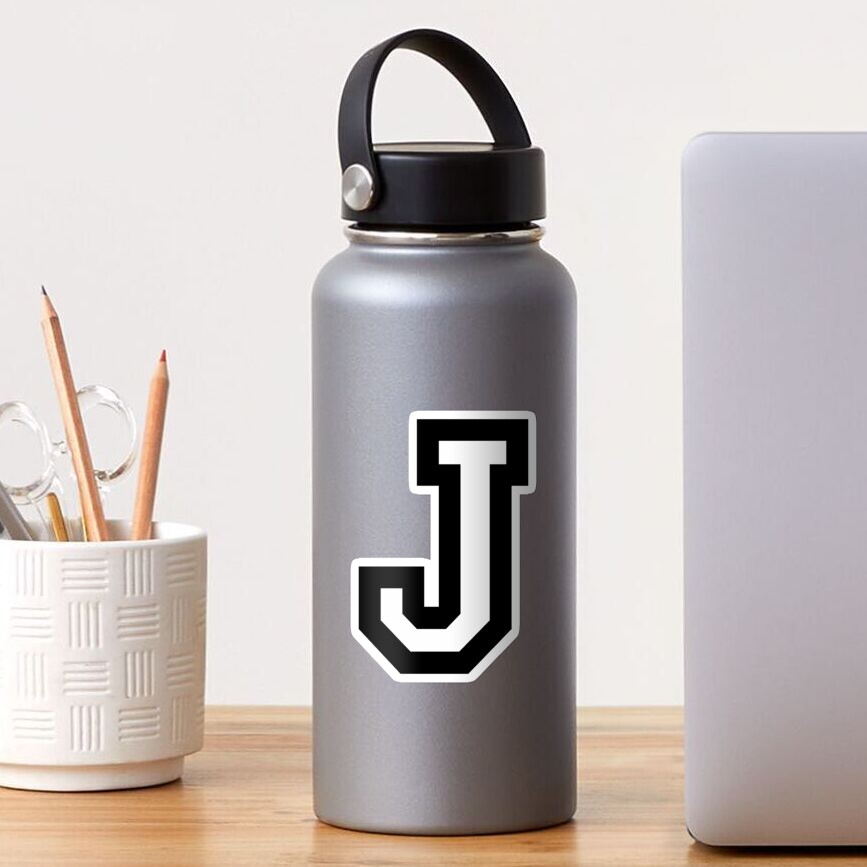 "Letter J two-color" Sticker for Sale by theshirtshops | Redbubble