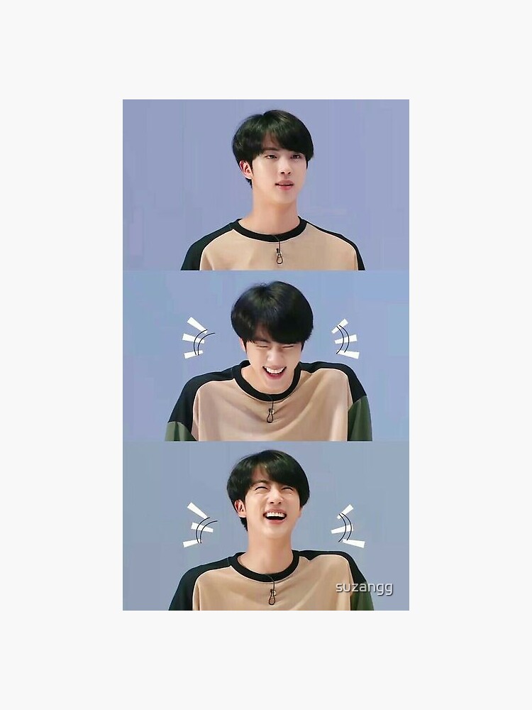 "jin laughing bts" Sticker for Sale by suzangg | Redbubble