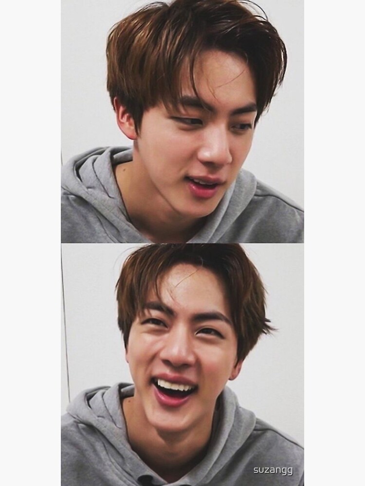"jin laughing bts" Sticker for Sale by suzangg | Redbubble