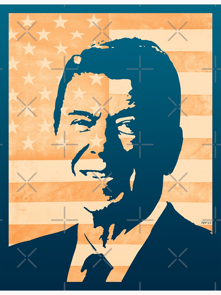 "Ronald Reagan" Sticker for Sale by morningdance | Redbubble