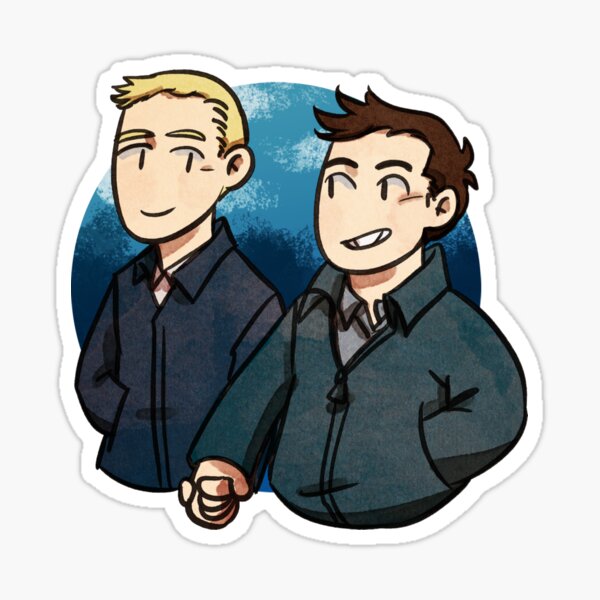 "Hot Fuzz hubbies" Sticker for Sale by elizakaze | Redbubble