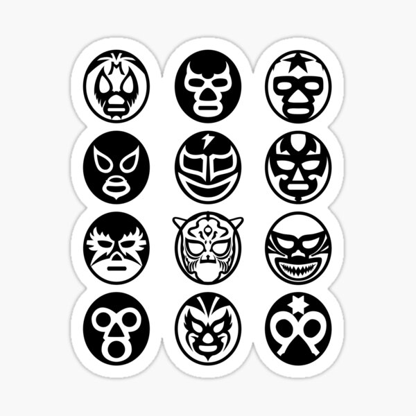 "MASKMAN TWELVEmono" Sticker for Sale by rk58rk58 | Redbubble