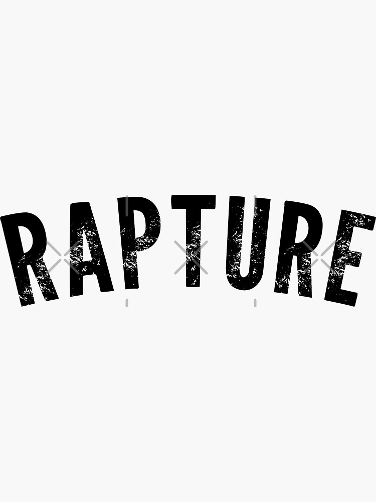 "Rapture Shirt" Sticker by typeo | Redbubble