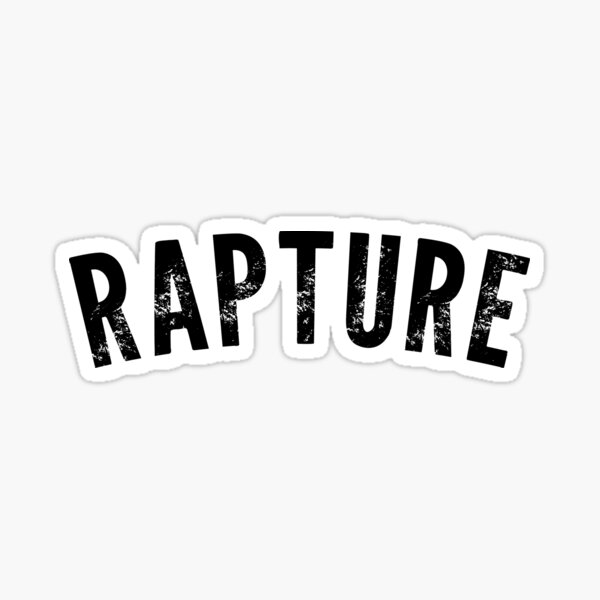 "Rapture Shirt" Sticker by typeo | Redbubble
