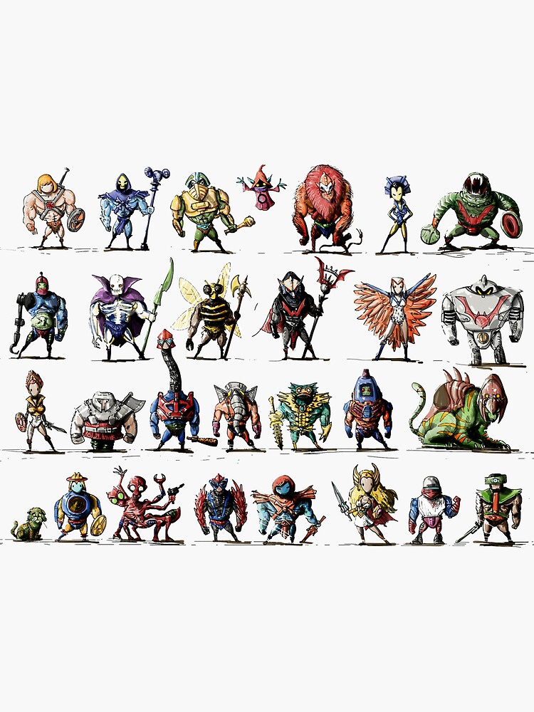 "Little Masters" Sticker for Sale by markjhiblen | Redbubble