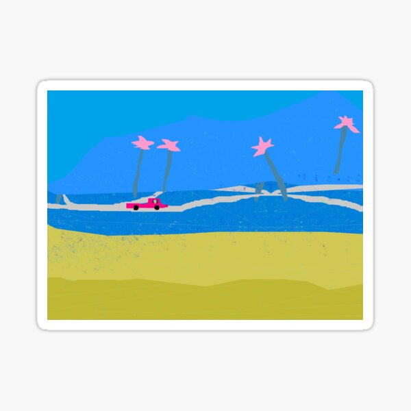 "beach scene" Sticker for Sale by MattKoester | Redbubble