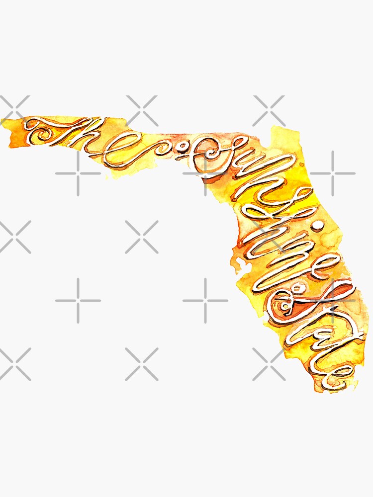 " Florida – the Sunshine State" Sticker for Sale by sadiesavesit ...