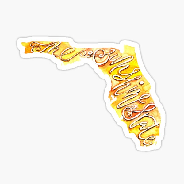 " Florida – the Sunshine State" Sticker for Sale by sadiesavesit ...