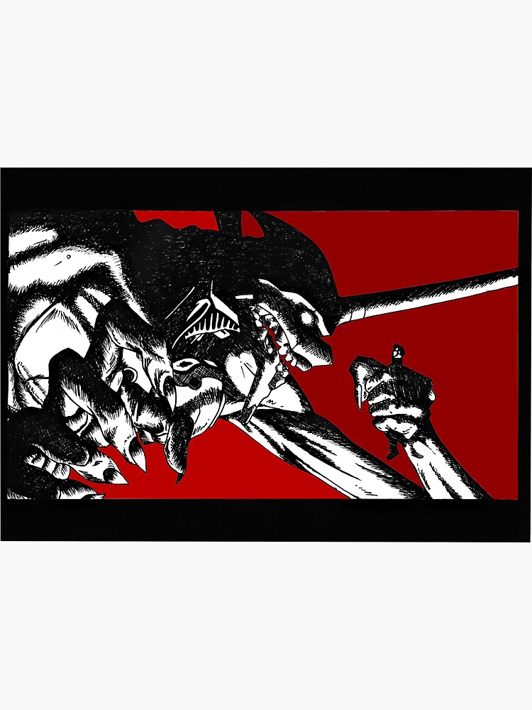 "Eva 01 - End of Evangelion" Sticker for Sale by geothegreek | Redbubble