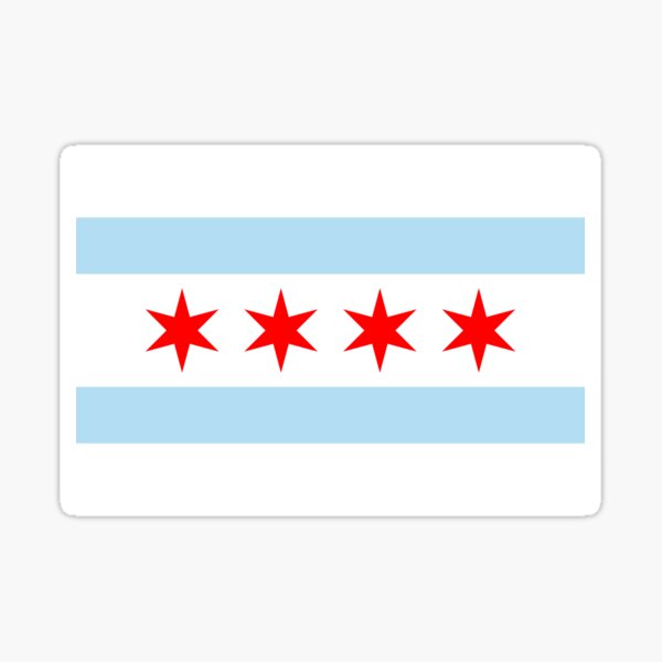 "City of Chicago Flag " Sticker for Sale by abbeyz71 | Redbubble