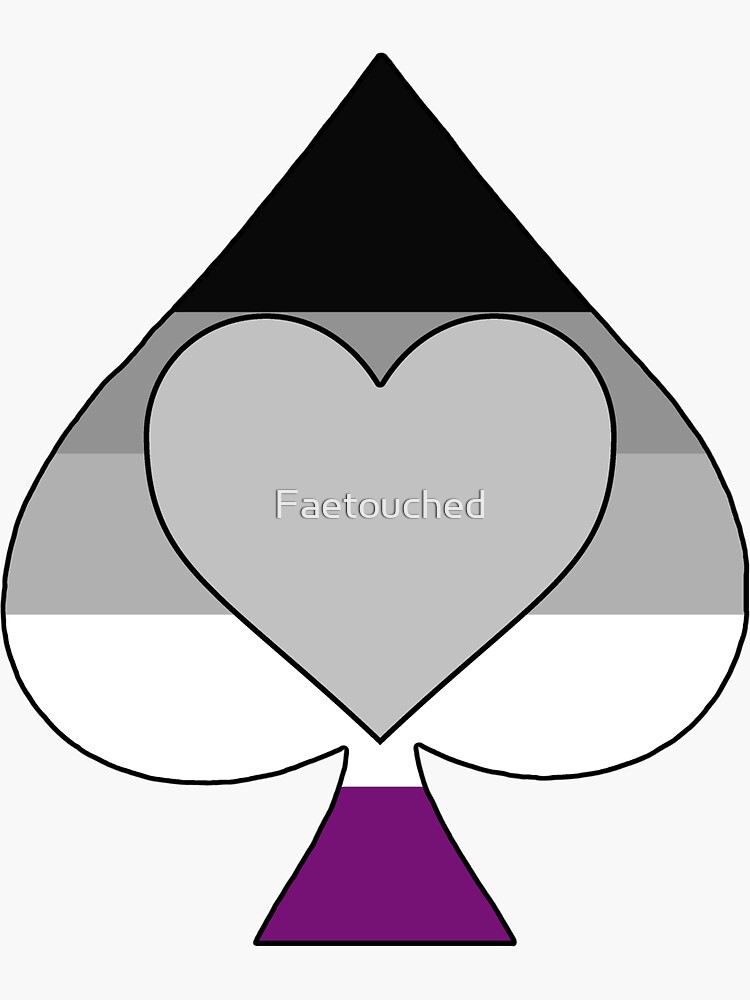 "ACE - Grey/Demi" Sticker by Faetouched | Redbubble