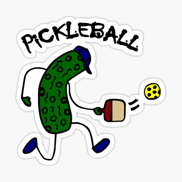 "Funny pickle playing pickleball geek funny nerd" Sticker for Sale by ...