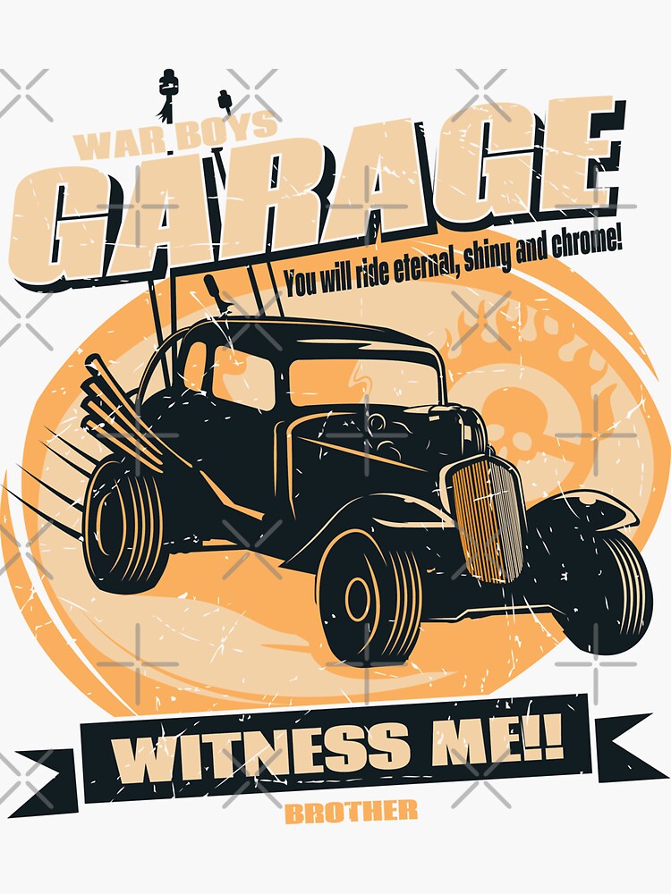 "Warboys Garage!" Sticker for Sale by piercek26 | Redbubble