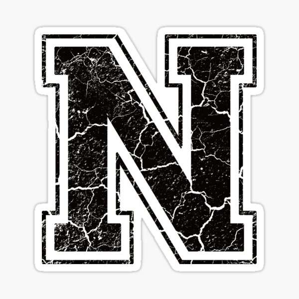 "N - the Letter" Sticker for Sale by shirtchef | Redbubble