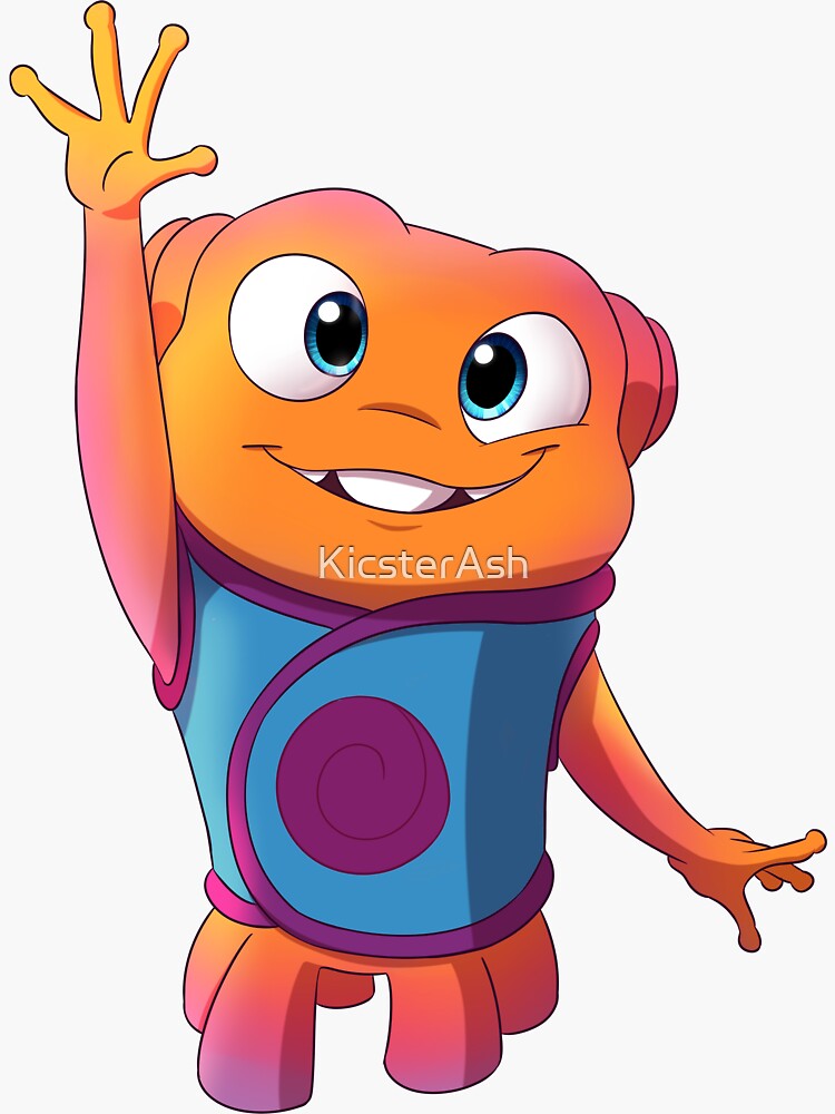 "Oh the Boov - Orange" Sticker for Sale by KicsterAsh | Redbubble