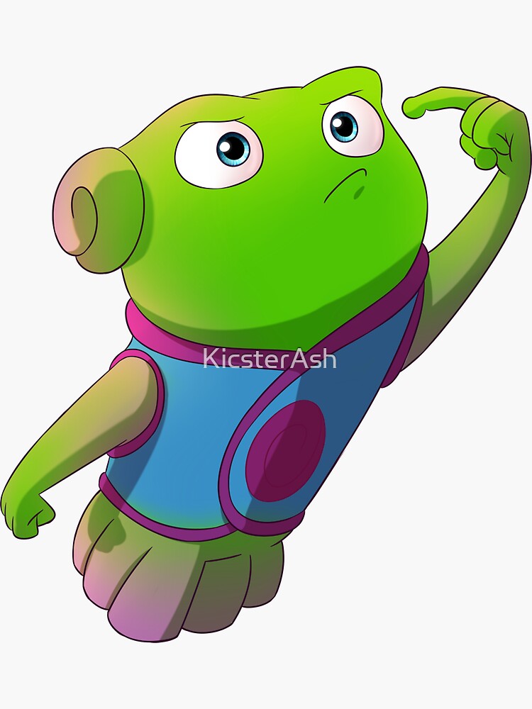 "Oh the Boov - Green" Sticker for Sale by KicsterAsh | Redbubble