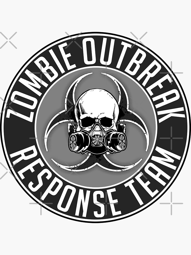 "Zombie Response Team 1" Sticker for Sale by createdezign | Redbubble