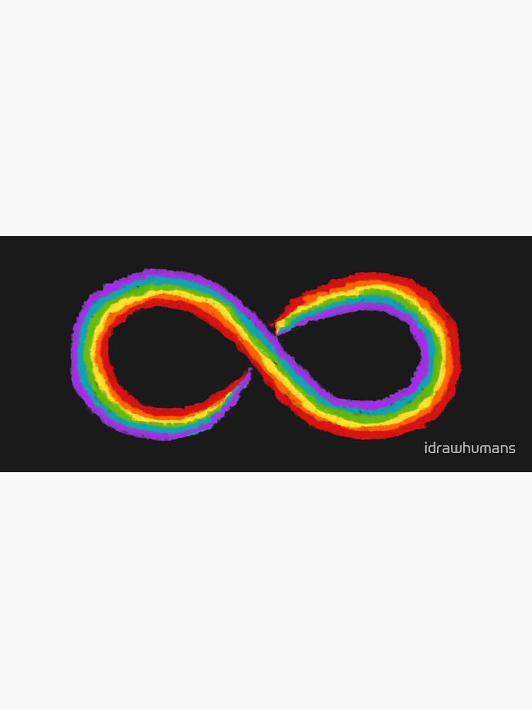"Rainbow Infinity" Sticker by idrawhumans | Redbubble
