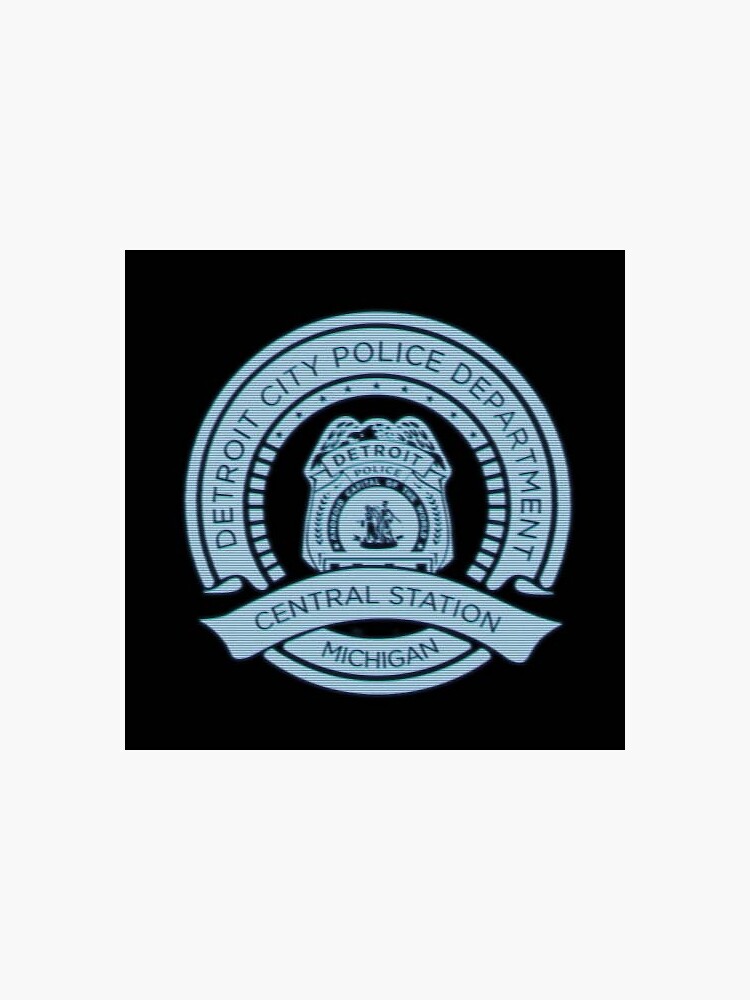 "Detroit Police Department Logo- Blue and Black" Sticker for Sale by ...