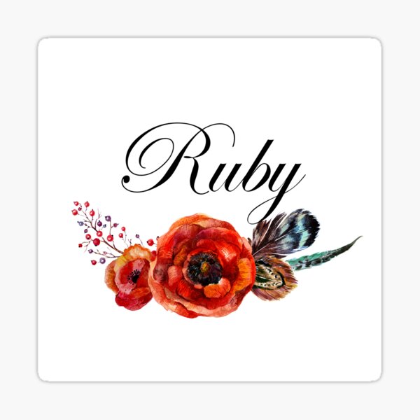 "Ruby v7w" Sticker for Sale by viktor64 | Redbubble