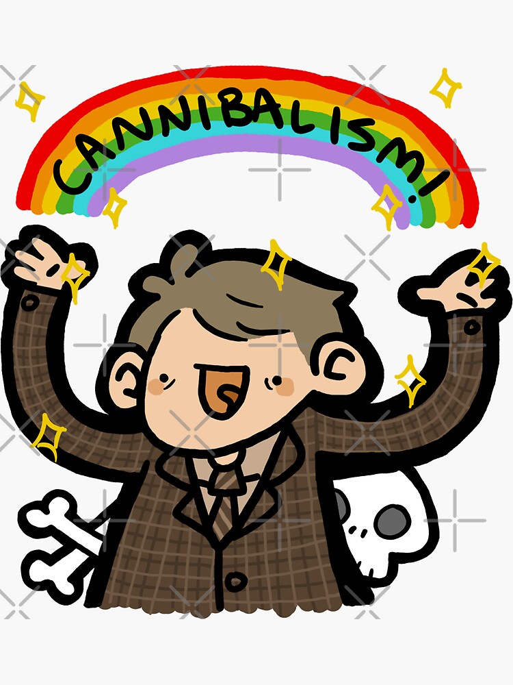 "~CANNIBALISM~" Sticker for Sale by geothebio | Redbubble