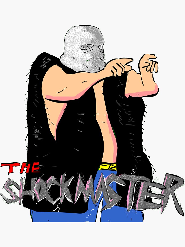 "The Shockmaster" Sticker for Sale by Retrospectglory | Redbubble