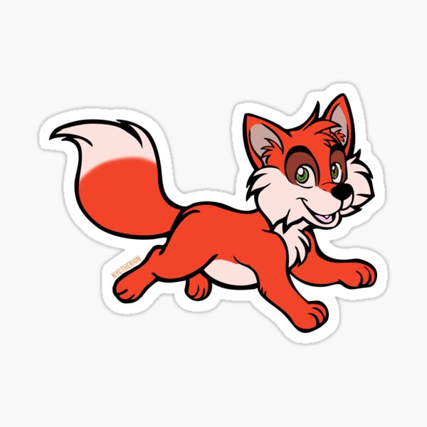 "Fox cartoon" Sticker by nyctherion | Redbubble