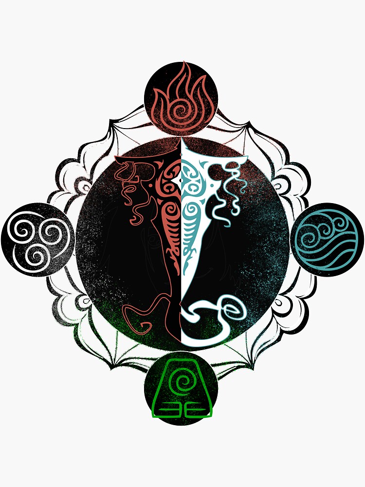 "Vaatu and Raava together" Sticker by Zabullionaire | Redbubble