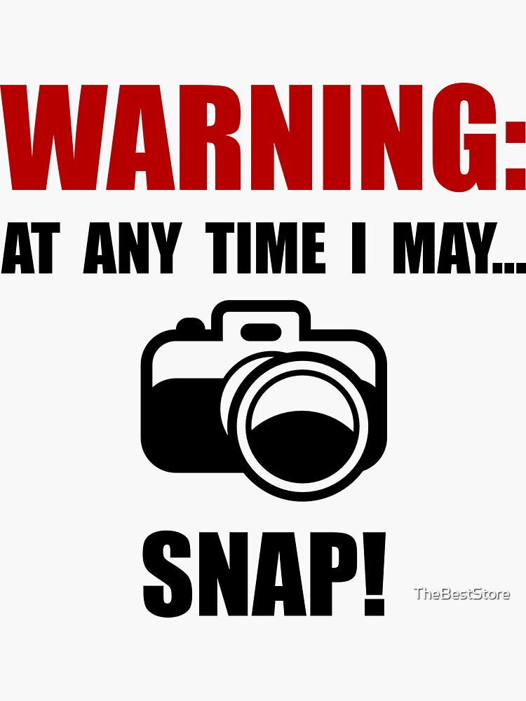 "Camera Snap" Sticker for Sale by TheBestStore | Redbubble