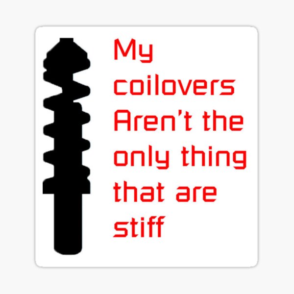 Coilovers Stickers | Redbubble