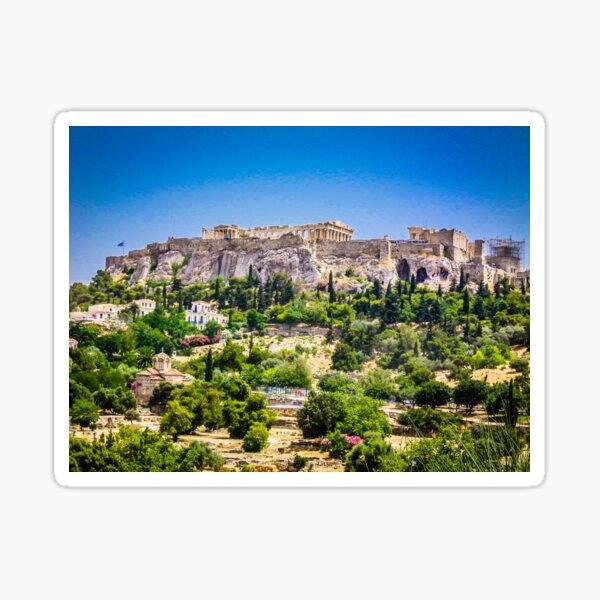 "Athens Acropolis" Sticker for Sale by johnossenkop | Redbubble