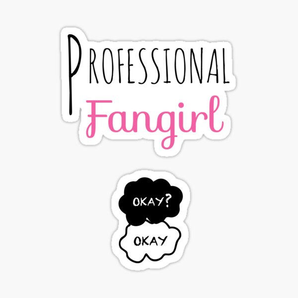 "Professional Fangirl - The Fault in Our Stars" Sticker for Sale by ...