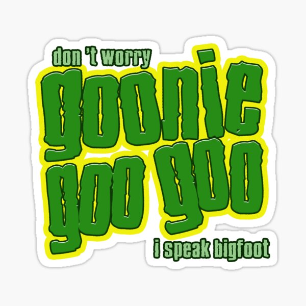 "Goonie Goo Goo" Sticker by inkpossible | Redbubble