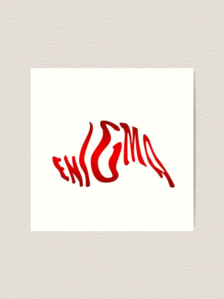 "(Red) Enigma Logo" Art Print by katepalmerr | Redbubble