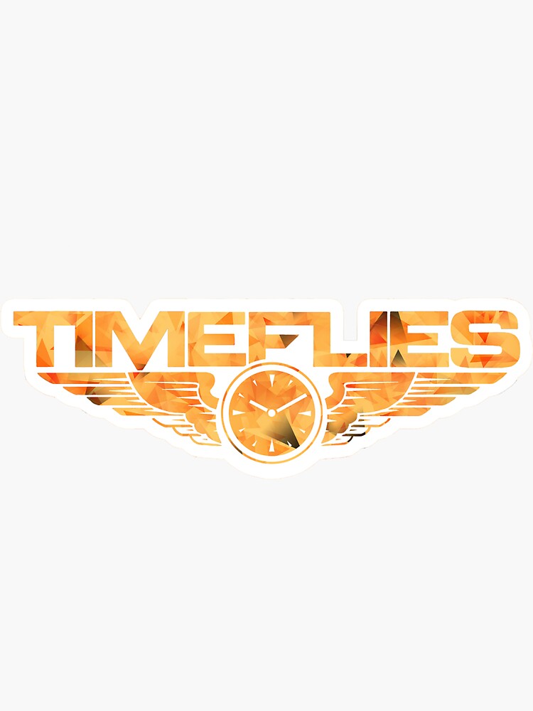 "Timeflies - Orange " Sticker by Sallypeep | Redbubble