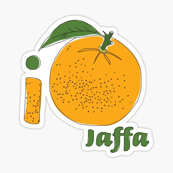 "I love JAFFA" Sticker for Sale by ethnographics | Redbubble