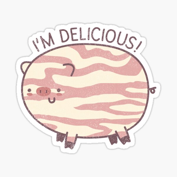"I'm Delicious!" Sticker for Sale by BeanePod | Redbubble