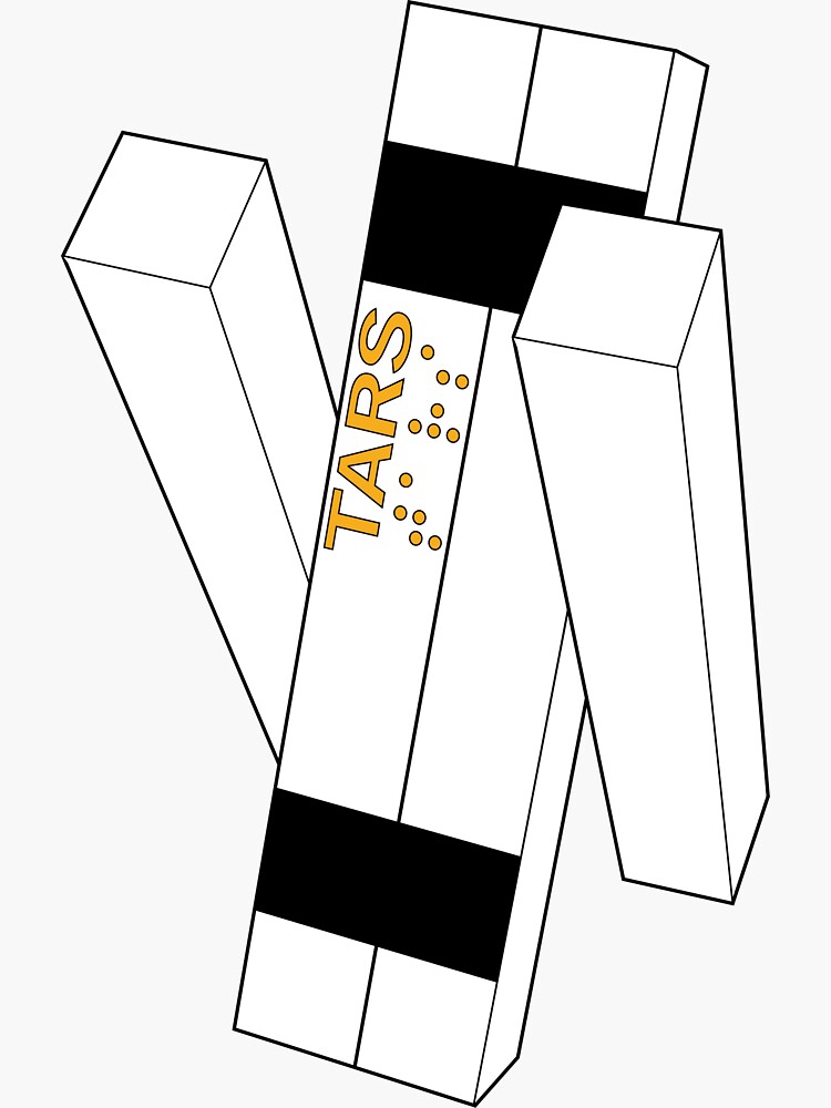 "Mr. TARS" Sticker for Sale by ballisticlight | Redbubble