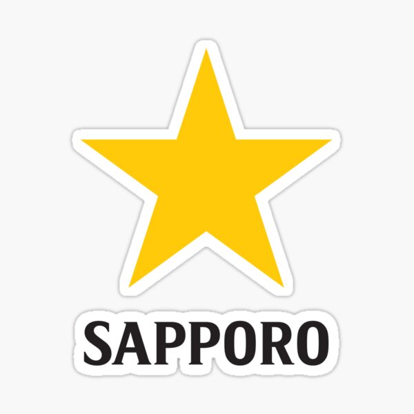 "Sapporo Beer " Sticker for Sale by tharsheblows | Redbubble