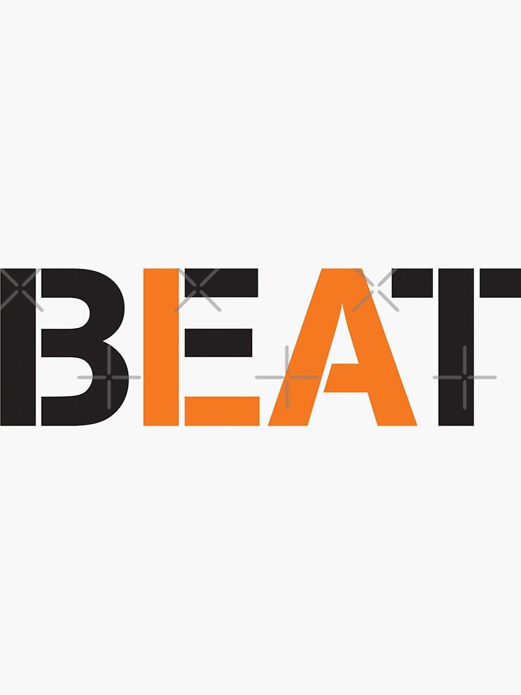 "Beat LA (stencil style)" Sticker for Sale by mmdesigns | Redbubble