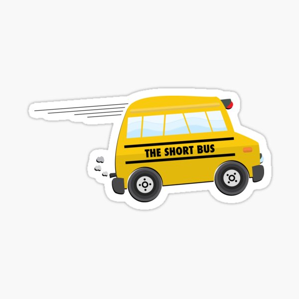 "The Short Bus" Sticker by utahgraphics | Redbubble