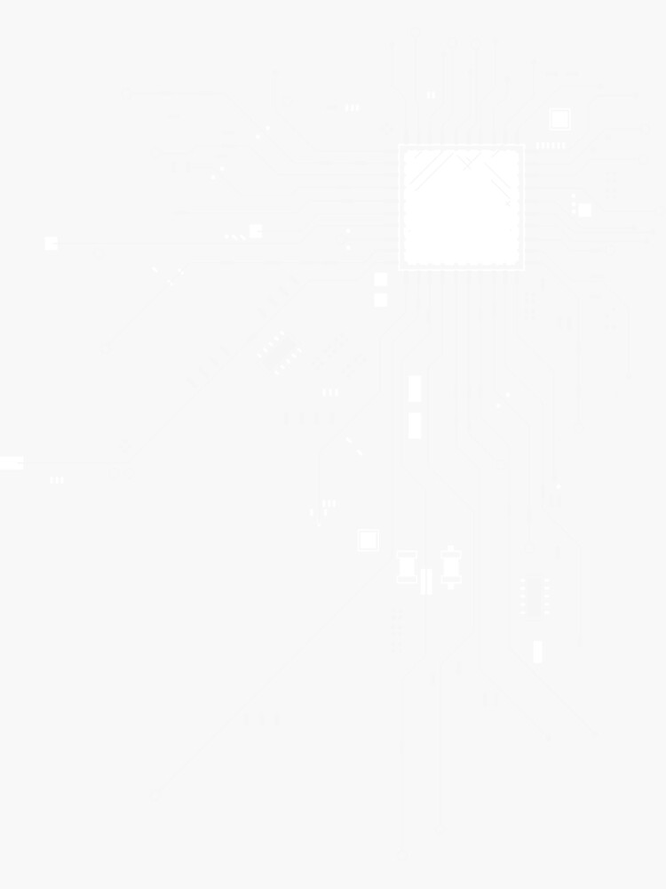 "CPU Computer Heart White" Sticker by UnitedsWorld | Redbubble