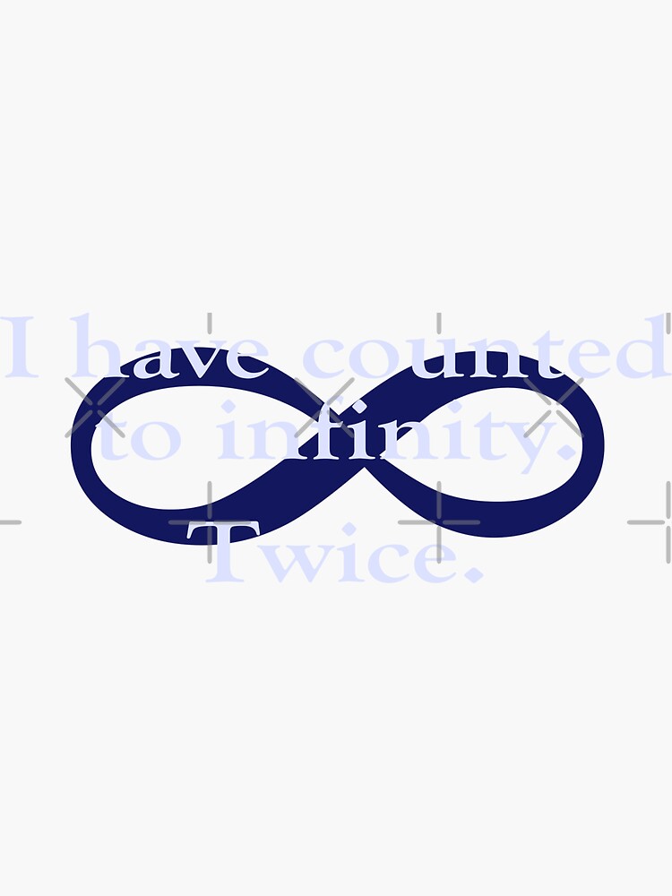 "Counted to Infinity" Sticker for Sale by Thogek | Redbubble