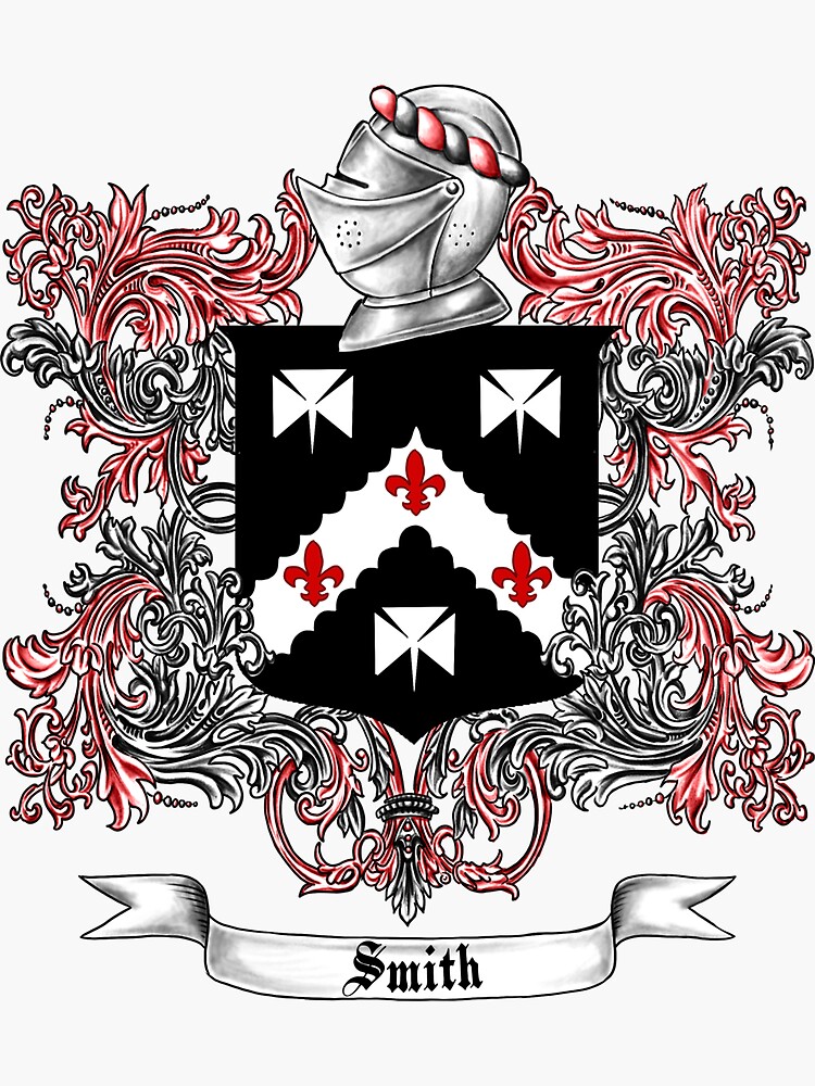 "Smith Family Crest 1" Sticker for Sale by atomicblizzard | Redbubble