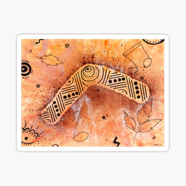 "Boomerang Notes" Sticker for Sale by bartcastle | Redbubble