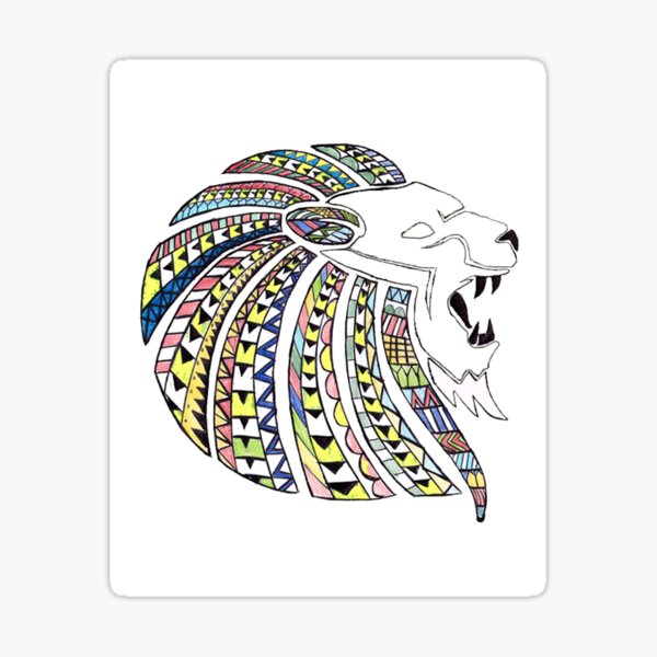 "Aztec Lion" Sticker for Sale by photopalace | Redbubble
