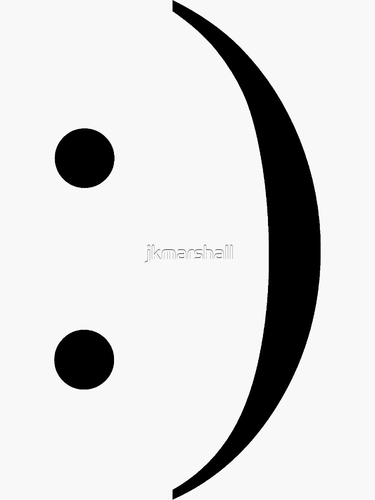 "Classic Smiley Face" Sticker for Sale by jkmarshall | Redbubble